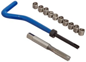 e-z lok ek30820 helical threaded insert kit, 304 stainless steel, 1/4"-28 thread size, 0.500" installed length (pack of 10)