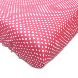 one grace place simplicity hot pink crib sheet, hot pink and white