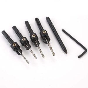 make it snappy tools 4-piece countersinking drill set compatible with festool centrotec chucks