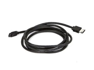 monoprice data cable - 6 feet - black | sata 6 gbps external shielded cable - esata to sata (type i to type l)