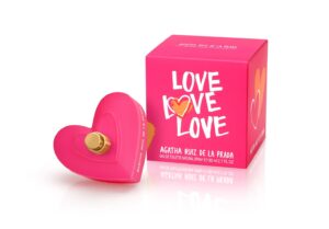 agatha ruiz de la prada love eau de toilette spray, 2.7 ounce