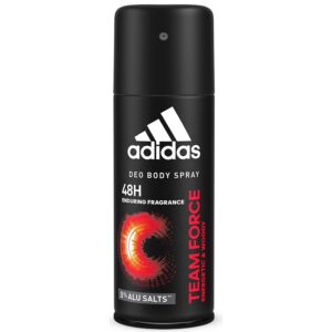 adidas team force fresh boost deo body spray for men, 5 ounce