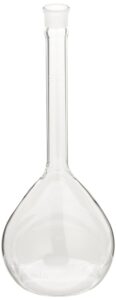 corning pyrex borosilicate glass class a volumetric flask, 200ml capacity