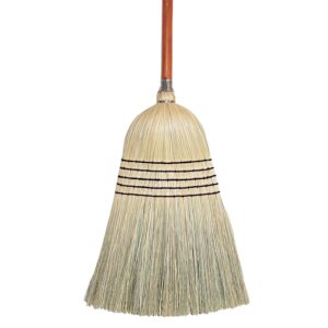 wilen e504028, janitor corn blend broom with 1-1/8" handle, 28# size, 55-1/2" length (case of 6)