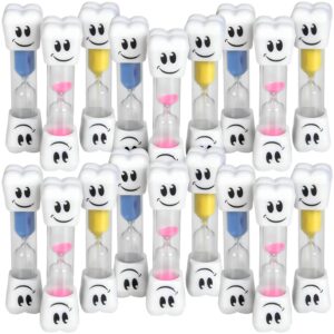 smile tooth 2 minute sand timer assorted colors