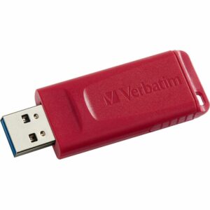 verbatim password protection 32gb store 'n' go usb drive, red