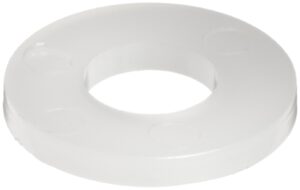 small parts nylon 6/6 flat washer, plain finish, off-white, 7/16" hole size, 0.44" id, 0.75" od, 0.06" nominal thickness (pack of 100)