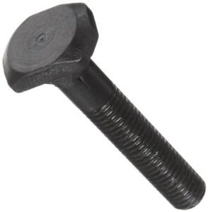 te-co 46201 black oxide medium carbon steel t-bolt, 3/8"-16 tpi, 1" thread length, 1-1/2" length, 11/16" x 11/16" x 1/4" head, 3/8" table slot (pack of 2)