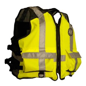 mustang survival high visibility industrial mesh vest size: small/medium