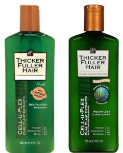 thicker fuller hair duo set, revitalizing shampoo & weightless conditioner, 12 oz bottles