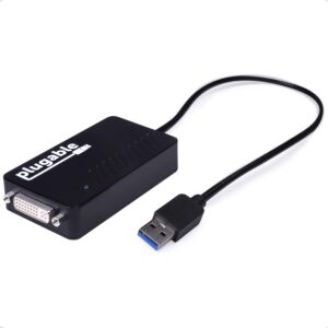 plugable usb 3.0 to dvi/vga/hdmi video graphics adapter for multiple monitors up to 2048x1152 supports windows 11, 10, 8.1, 7, xp, and mac 10.14+