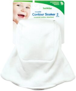 bumkins reusable cloth contour soaker, one size, 2ct