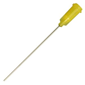 blunt tip dispensing fill needle 20ga x 2" yellow 50 pcs