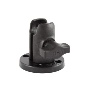 ram mounts single socket arm with round swivel plate rap-b-200-1-293u compatible with ram b size 1" ball components