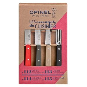 opinel essentials kitchen knives box set - loft