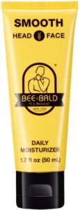 bee bald smooth daily moisturizer hydrates & tones away fine lines, wrinkles and dry patches; helps control oil & shine to feel cool, fresh and comfortable, 1.7 fl oz