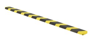 vestil feg-b polyurethane foam edge guard 40 in. length x 13/16 in. height black / yellow