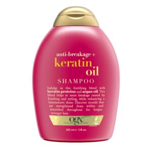 ogx organix anti-breakage keratin oil shampoo, 385ml