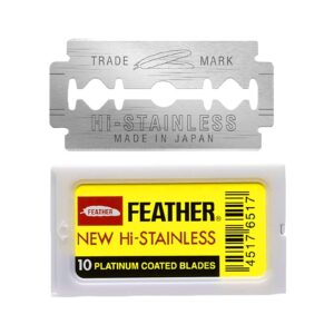 feather double edge safety razor blades 10 count