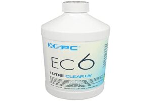 xspc ec6 high performance premix pc coolant, translucent, 1000 ml, clear uv