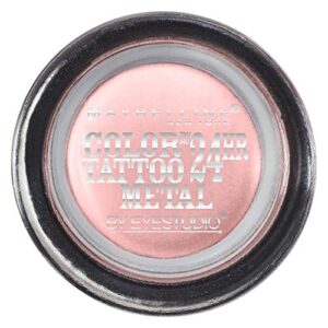 maybelline new york eyestudio colortattoo metal 24hr cream gel eyeshadow, inked in pink, 0.14 ounce (1 count)