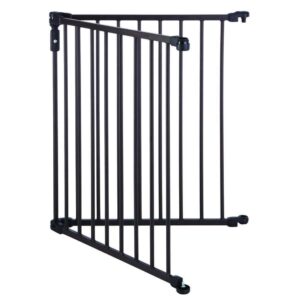 toddleroo by north states 2 panel extension for 3 in 1 arched décor metal superyard: adds up to 48" for an extra wide baby gate or play yard (48" width, matte bronze)