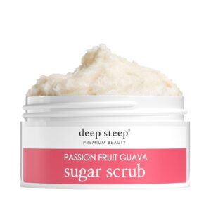 deep steep sugar scrub, passion fruit guava, 8 ounce