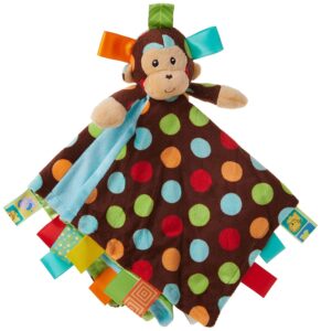 mary meyer taggies dazzle dots character blanket, monkey