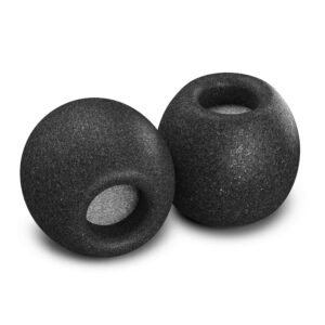 comply foam tsx-500 ear tips for kz zs10, zsn, as10, zax, zsx, moondrop starfield, aria, kato, fiio f9, aukey ep-b40 and more | ultimate comfort | unshakeable fit | techdefender | medium, 3 pairs