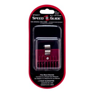 universal clipper speed o guide red comb attachment 3/16" no #0 barber salon