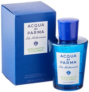 acqua di parma blu mediterraneo bergamotto di calabria exhilarating shower gel, 6.7 ounce