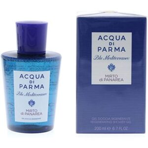 acqua di parma blu mediterraneo mirto di panerea regenerating shower gel, 6.7 ounce/200ml,multi-color