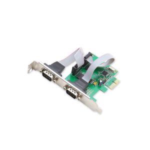 io crest 2 port serial pci-e 1.0 x 1 with full and low profile brackets si-pex15037