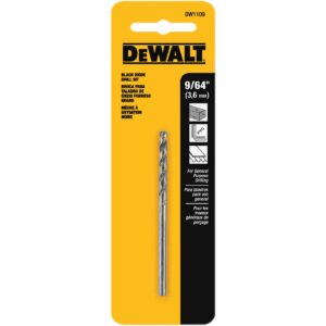 dewalt accessories dw1109 9/64" black oxide bit