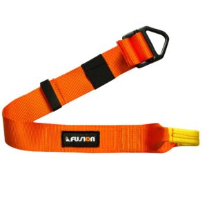 fusion adjustable lanyard with d-ring, orange,30 inches (tzp-16-3)