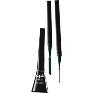 maybelline new york eye studio master duo glossy liquid liner, polished green, 0.05 fluid ounce