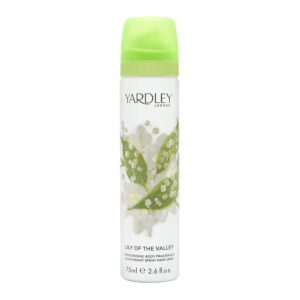 yardley by yardley for women: lily of the valley body spray 2.6 oz