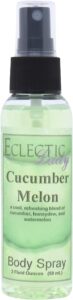 cucumber melon body spray, 2 ounces, body mist for women with clean, light & gentle fragrance, long lasting perfume with comforting scent for men & women, cologne with soft, subtle aroma for daily use