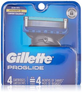 gillette fusion5 proglide men's razor blade refills, 4 count, mens razors / blades