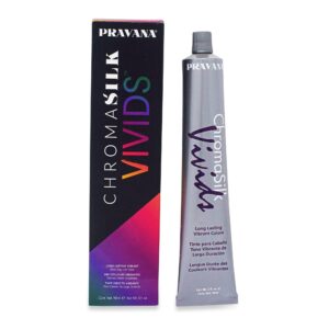 pravana chroma silk creme hair color vivids wild orchid 3 oz