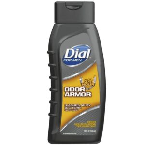 dial for men body wash, odor armor, 16 ounce