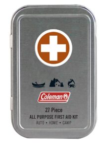 coleman all purpose mini first aid kit - compact & affordable emergency preparedness with first aid assortment - 27 pieces – travel friendly