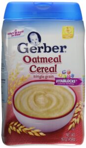 gerber baby cereal, oatmeal, 16 ounce