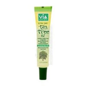 via natural ultra care tea tree oil concentrated natural oil 1.5oz - promotes a healthy scalp & clean hair. natural antibacterial oil, helps control dryness and dandruff