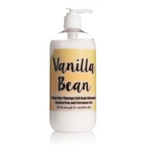 the lotion company 24 hour skin therapy lotion, full body moisturizer, paraben free, made in usa, vanilla bean fragrance, w/ aloe vera, 16 ounces