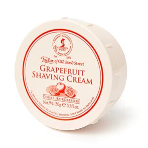 taylor of old bond street shaving cream bowl, grapefruit, 5.3 oz, (01017)