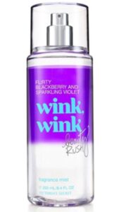 victoria's secret beauty rush wink wink "flirty blackberry & sparkling violet" fragrance mist 8.4 oz