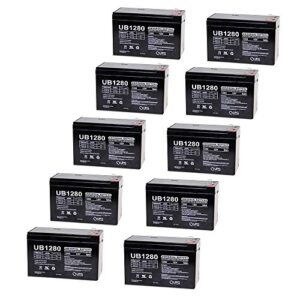 ub1280 12v 8ah home alarm security system battery - 10 pack