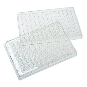 celltreat 229596 96 well non-treated plate with lid, flat bottom, sterile (case of 100)