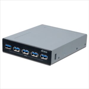 akasa ak-icr-19 interconnect pro 5s 5 port usb 3.0 panel